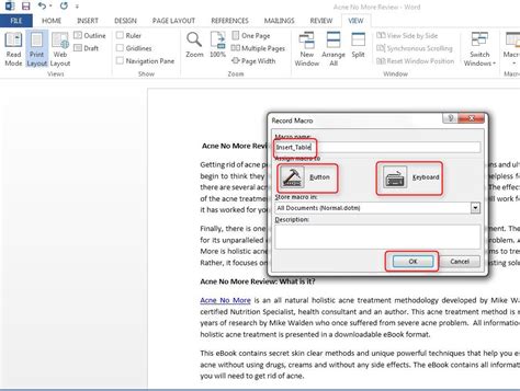 how to create a macro in word 2013 tutorials tree learn photoshop