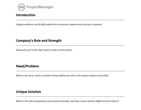 Free Executive Summary Template For Word Projectmanager