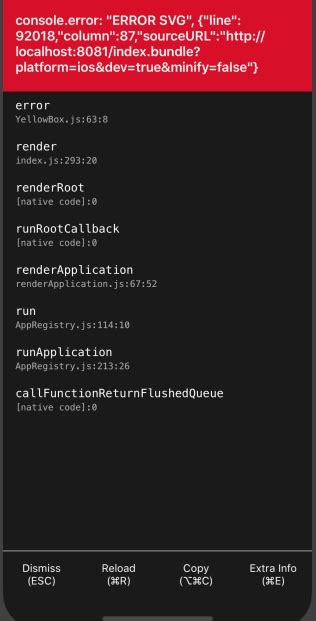 reactjs svg not rendering when using react native svg