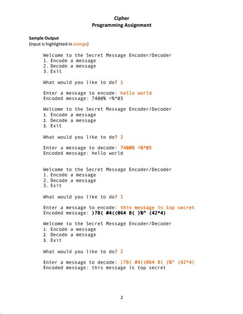 solved cipher programming assignment to protect the content