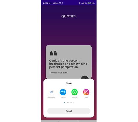 a simple quotes app with jetpack compose