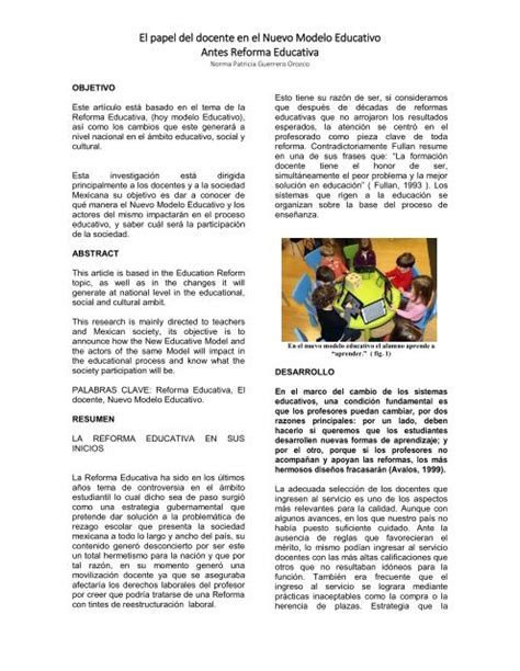 Total 62 Imagen Papel Del Docente En El Nuevo Modelo Educativo