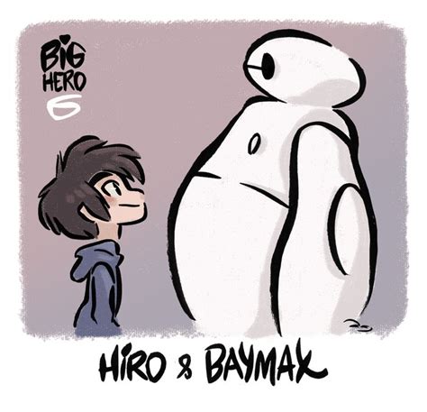 Big Hero 6 Fan Art Hiro And Baymax Big Hero 6 Big Hero Big Hero 6