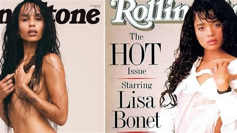 Zoe Kravitz Rolling Stone Cover Star Mimics Mum Lisa Bonets Iconic