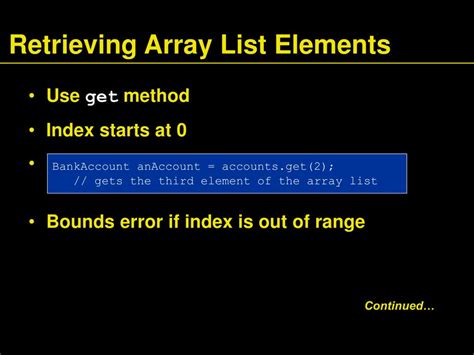 ppt chapter 7 arrays and array lists powerpoint presentation free
