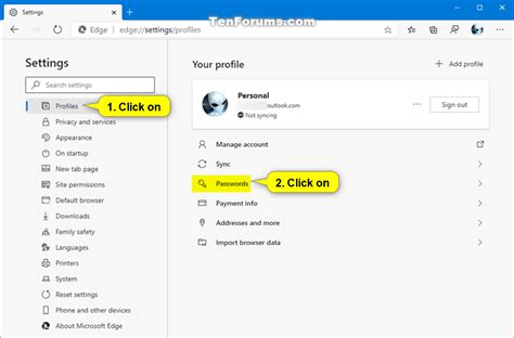 enable or disable offer to save passwords in microsoft edge chromium