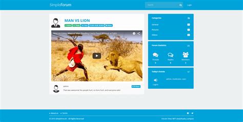 simple forum responsive bulletin board by tecdiary