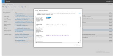 sharepoint 2019 security token service application default connection