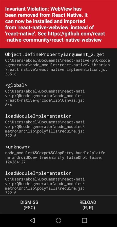 react native expo qrcode generator stack overflow