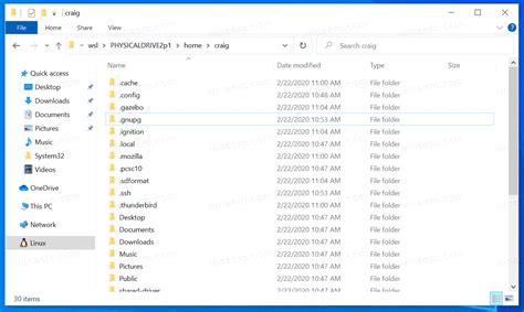 mount linux file system in windows 10