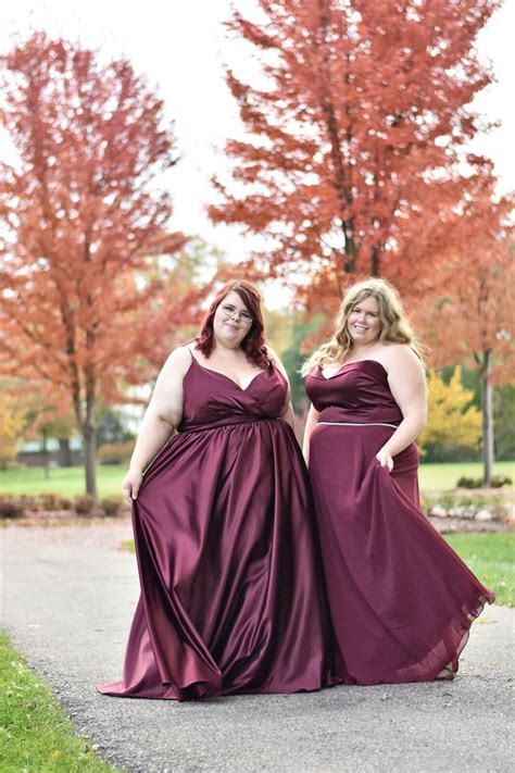 Satin And Chiffon Bridesmaid Dresses Plus Size Bridesmaid Bridesmaid