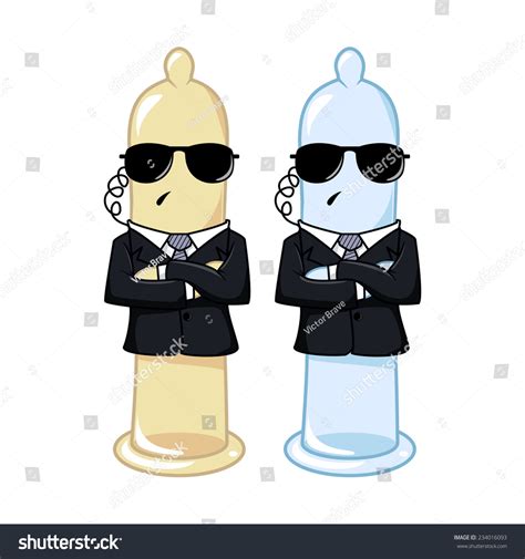 Condom Protection Vector Illustration Isolated White Stock Vector