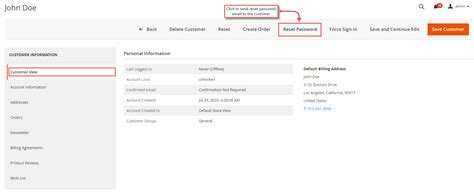 how to create a new customer account from magento 2 admin panel