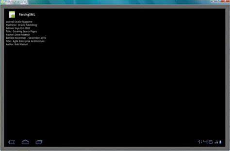 create and parse xml on the android 3 0 platform