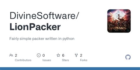 github divinesoftware lionpacker fairly simple packer written in python