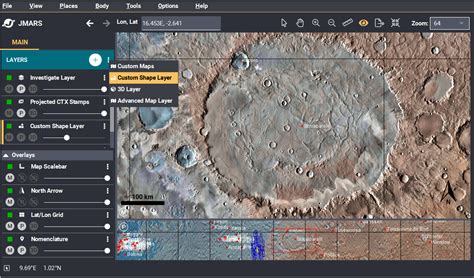 create a numeric map from jmars in arcgis jmars java mission
