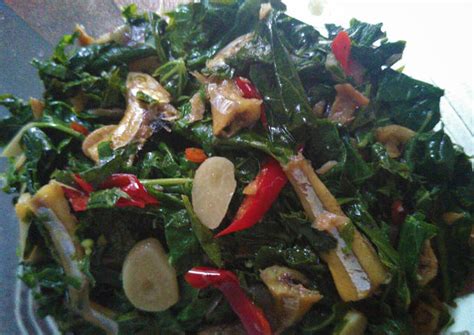 Resep Tumis Teri Daun Singkong Oleh Etika Priske Cookpad