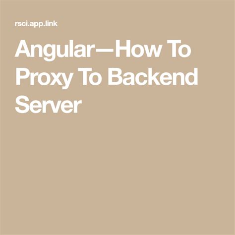angular — how to proxy to backend server backend angular server