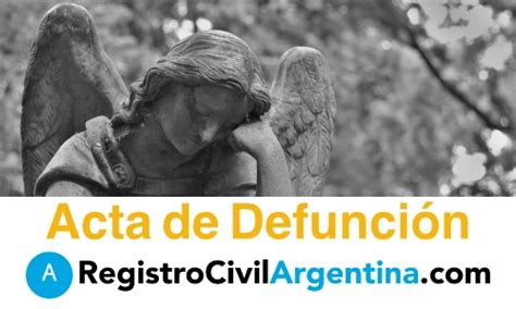 ︎ Solicita El Acta De Defunción En Argentina Fácilmente