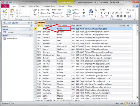 how do i insert a null value in an access database