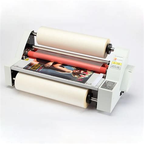 Hot Roll Laminating Machine 13 V350 Cold Hot Laminator Four Rollers