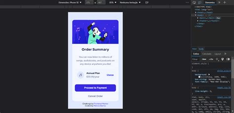 github marcoswodbarros order summary component seventh challenge