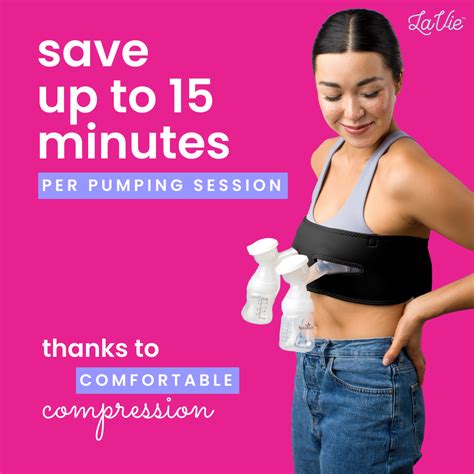 Premium Pump Strap Hands Free Breast Pumping And Nursing Bra Black