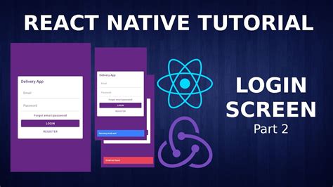 react native tutorial login page recover password functionality