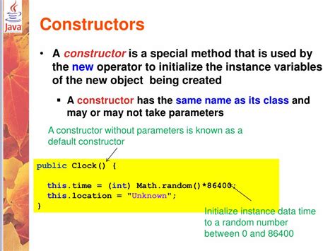 ppt constructors method overloading class members static variables
