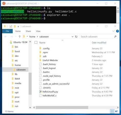 how to access windows subsystem for linux wsl files on windows 10