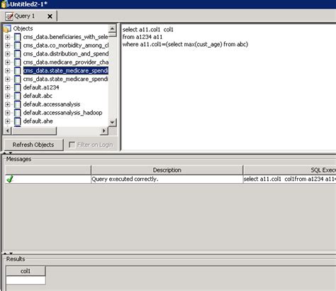 kb249315 syntax error “error while executing a query in impala [hy000