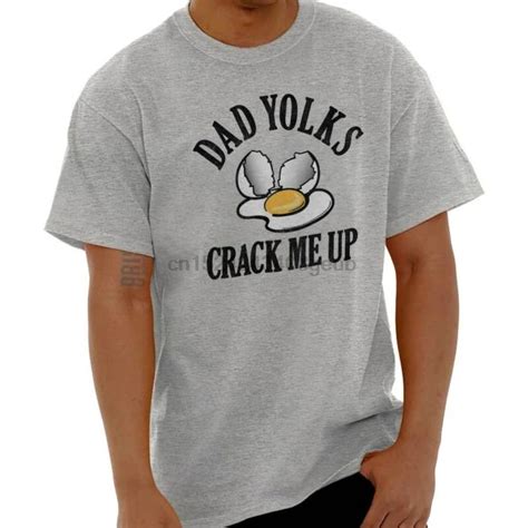 Dad Yolks Crack Me Up Pun T For Fathers Day Dad Joke Humor T Shirt