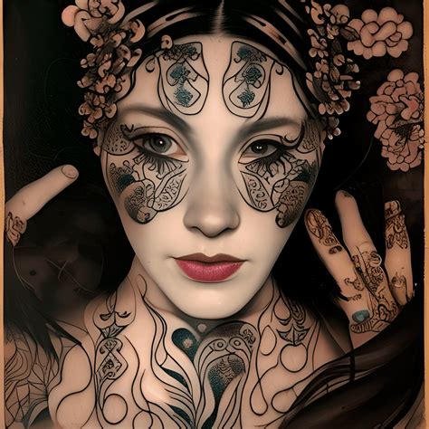 Ancestral Tattooed Lady · Creative Fabrica