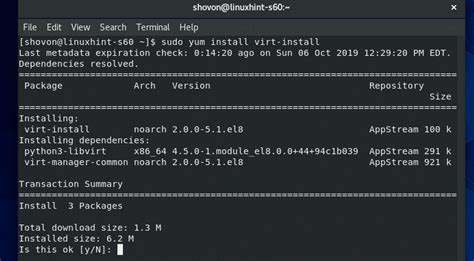 installing kvm qemu on centos 8 for virtualization