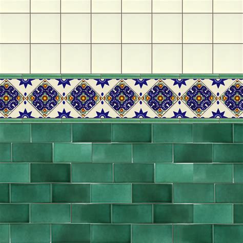 Mexican Tile 3x6 Verde Hoja Mexican Tile