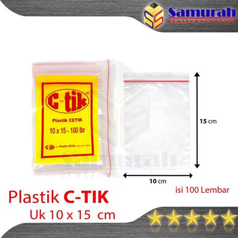 Jual Plastik Klip C Tik 10 X 15 Cetik Klip Obat 10x15 Cm Pe Clip