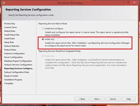 steps for installing sql server 2014