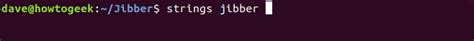 how to use the strings command on linux