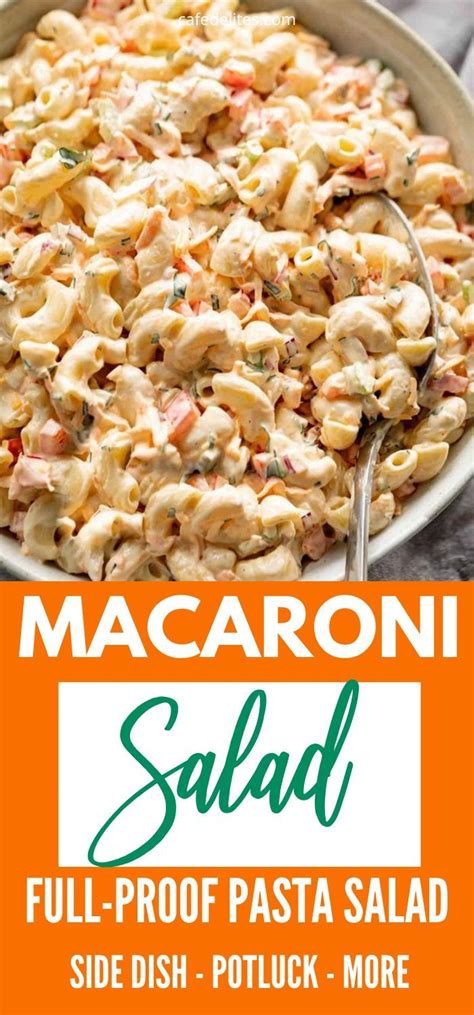The Best Macaroni Salad With A Delicious Creamy Dressing Cafe Delites