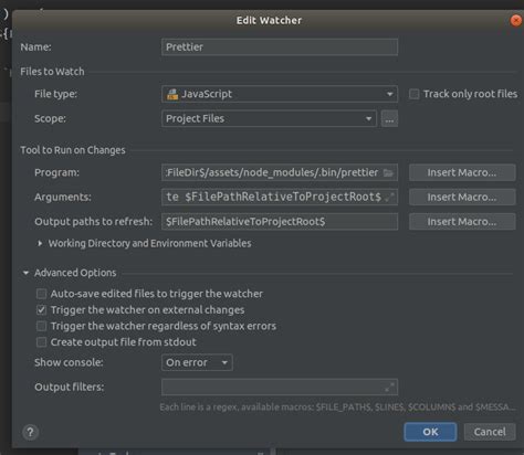 prettier doesn t work in idea 2019 2 ides support intellij platform