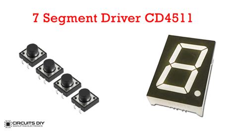 how to drive a 7 segment display using bcd driver ic cd4511