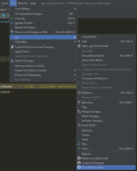 git how to review a pull request in intellij idea itecnote