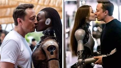 Bizarre Photo Of Elon Musk Kissing Robot Baffles Internet R Futurology