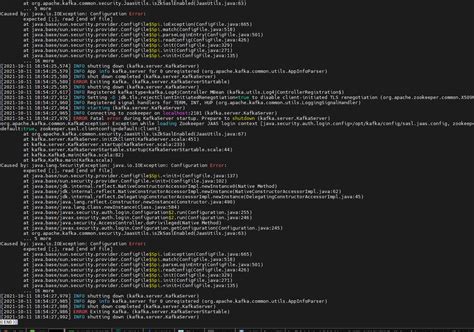 error fatal error during kafkaserver startup prepare to shutdown kafka