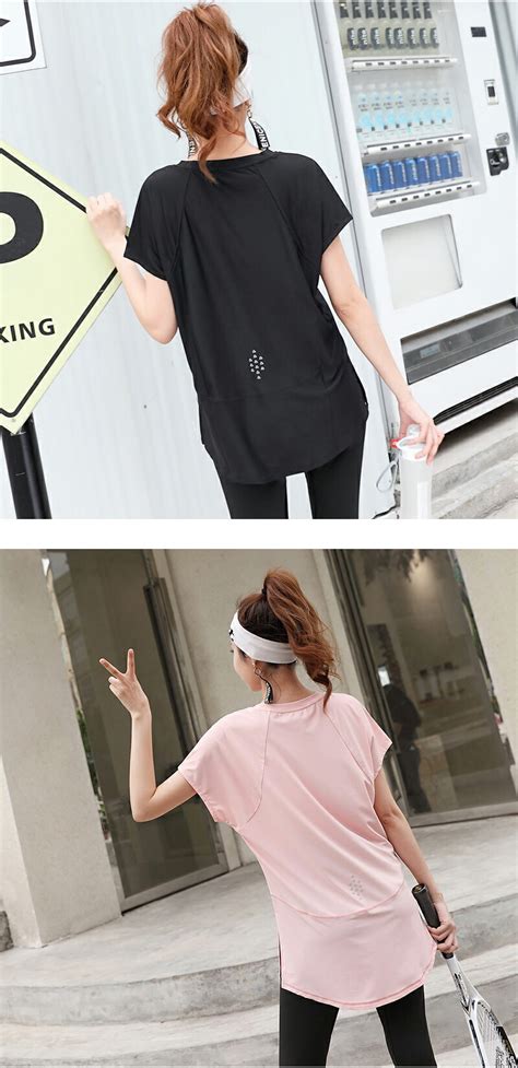 【楽天市場】ヨガウェア ヨガtシャツ レディース 半袖 ヨガトップス ピラティス ウェア おしゃれ 体型カバー 速乾 薄手 丈長め 伸縮性