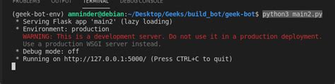 building whatsapp bot on python geeksforgeeks