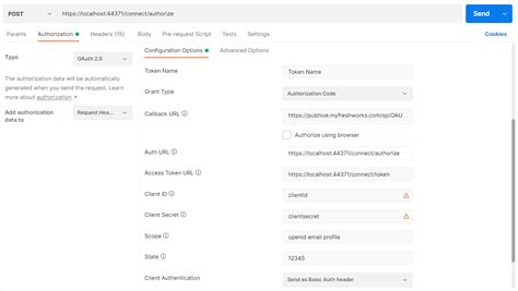 core identity server 4 getting invalid client error in