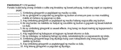 Angkop Na Mga Salita At Simbolo Sa Pagsulat Ng Iskrip