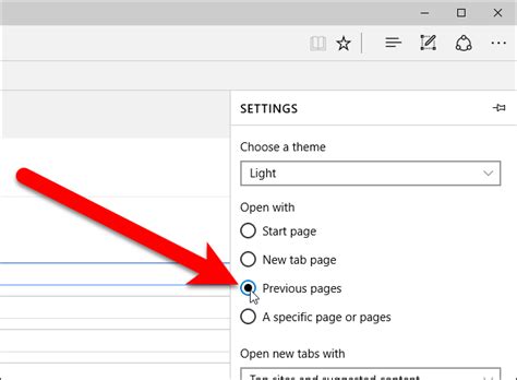 how to open tabs from your last session whenever you start your browser