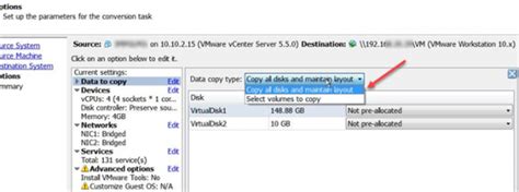 shrinking vmdk virtual disk size on vmware esxi windows